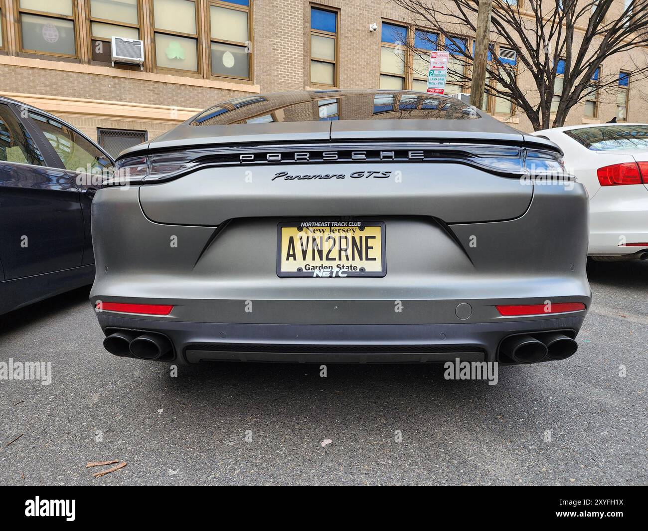 New York City, USA - April 08, 2024: Porsche Panamera luxury car parked ...