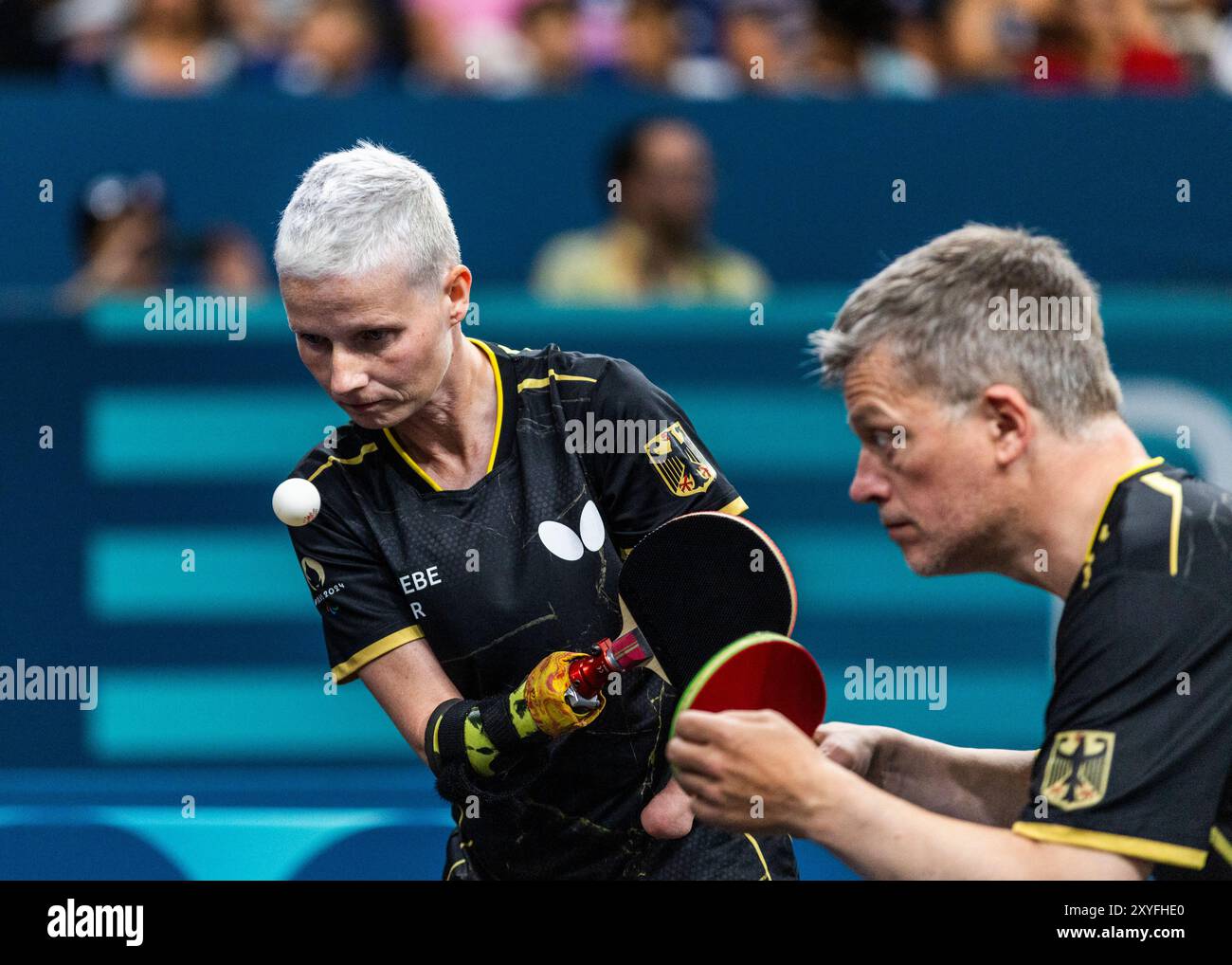 PARIS, FRANCE - AUGUST 29: Stephanie GREBE (GER) (L), startclass WK6 ...