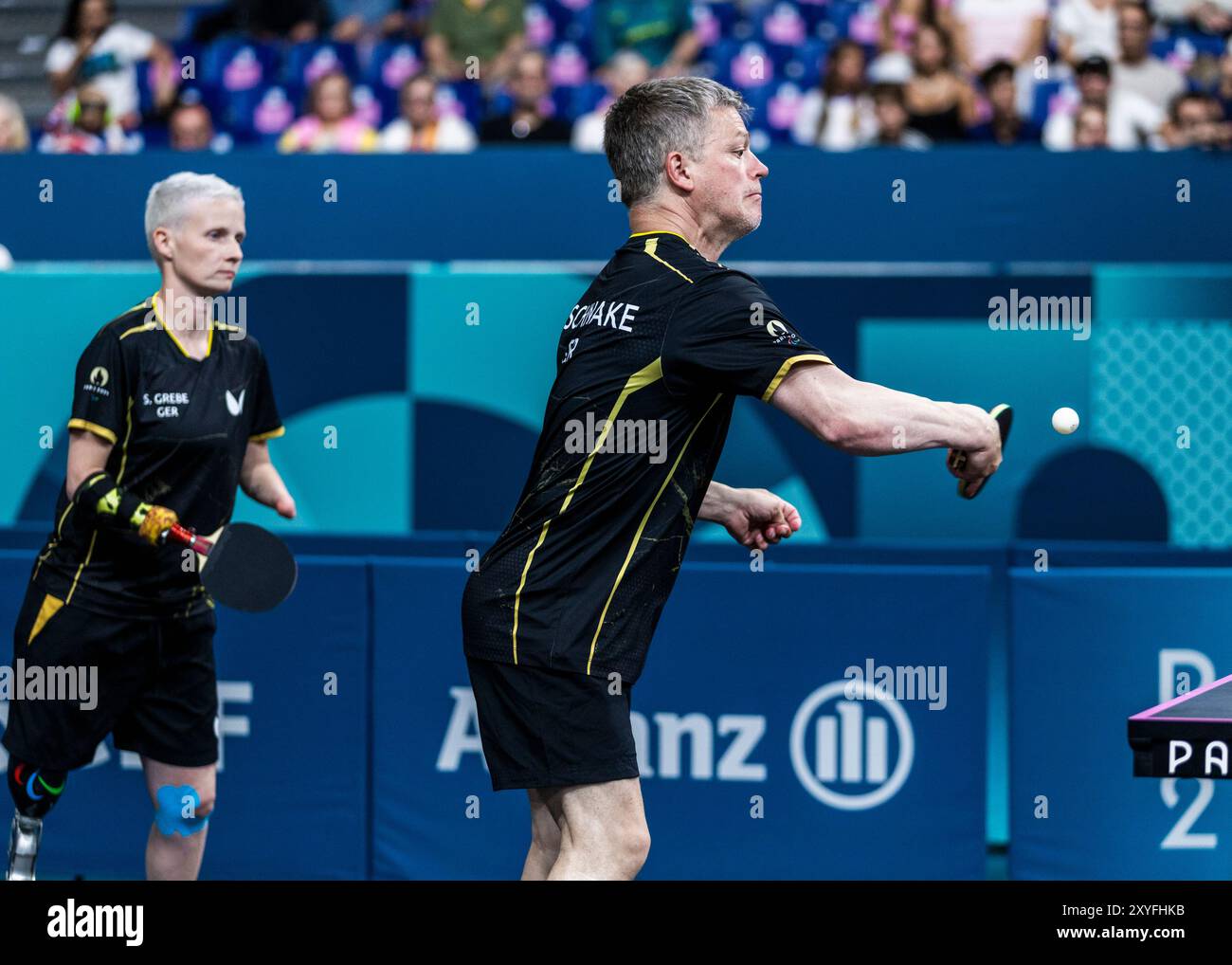 PARIS, FRANCE - AUGUST 29: Stephanie GREBE (GER) (L), startclass WK6 ...