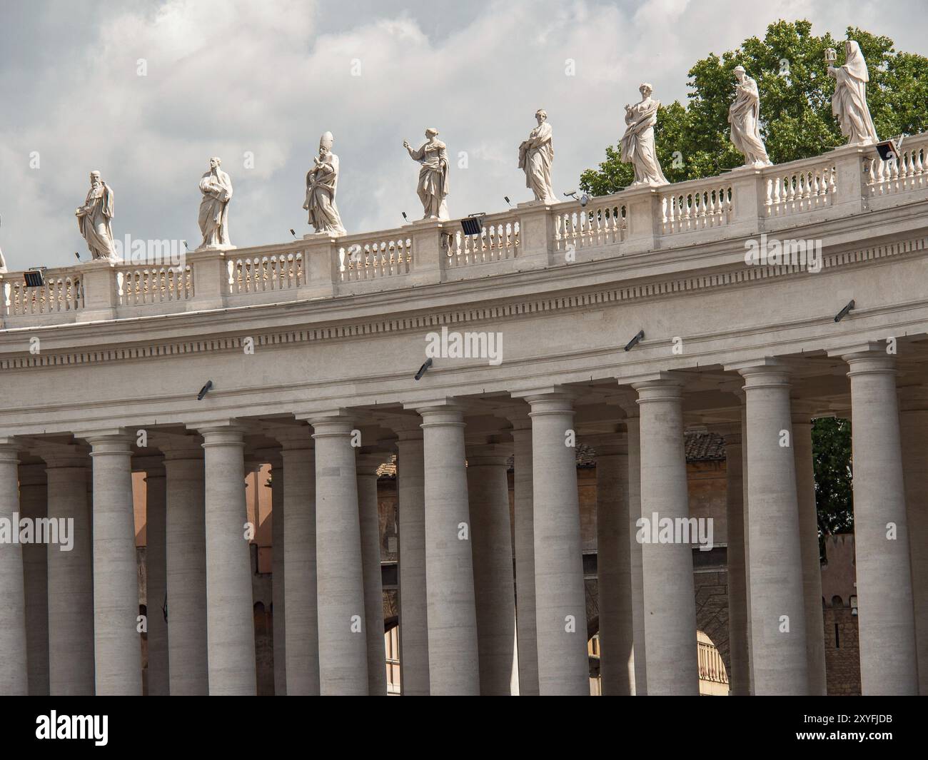 Architectural masterpiece with columns and statues in classical style ...