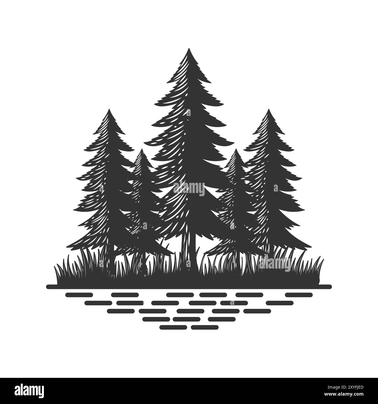 Cedar log Stock Vector Images - Alamy