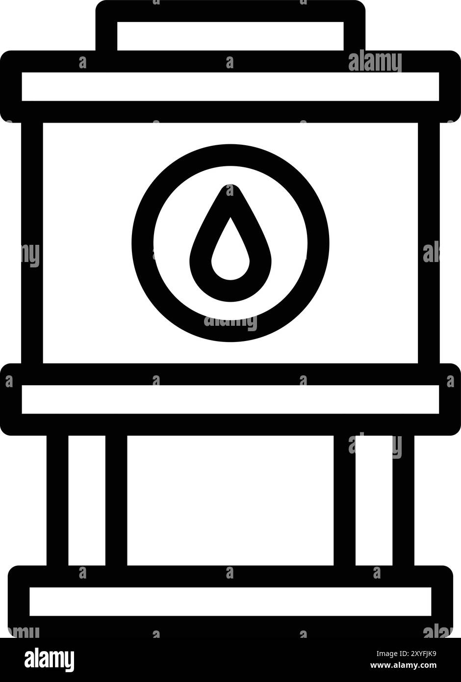 Water Tank Vector Icon Design Illustration Stock Vector Image & Art - Alamy