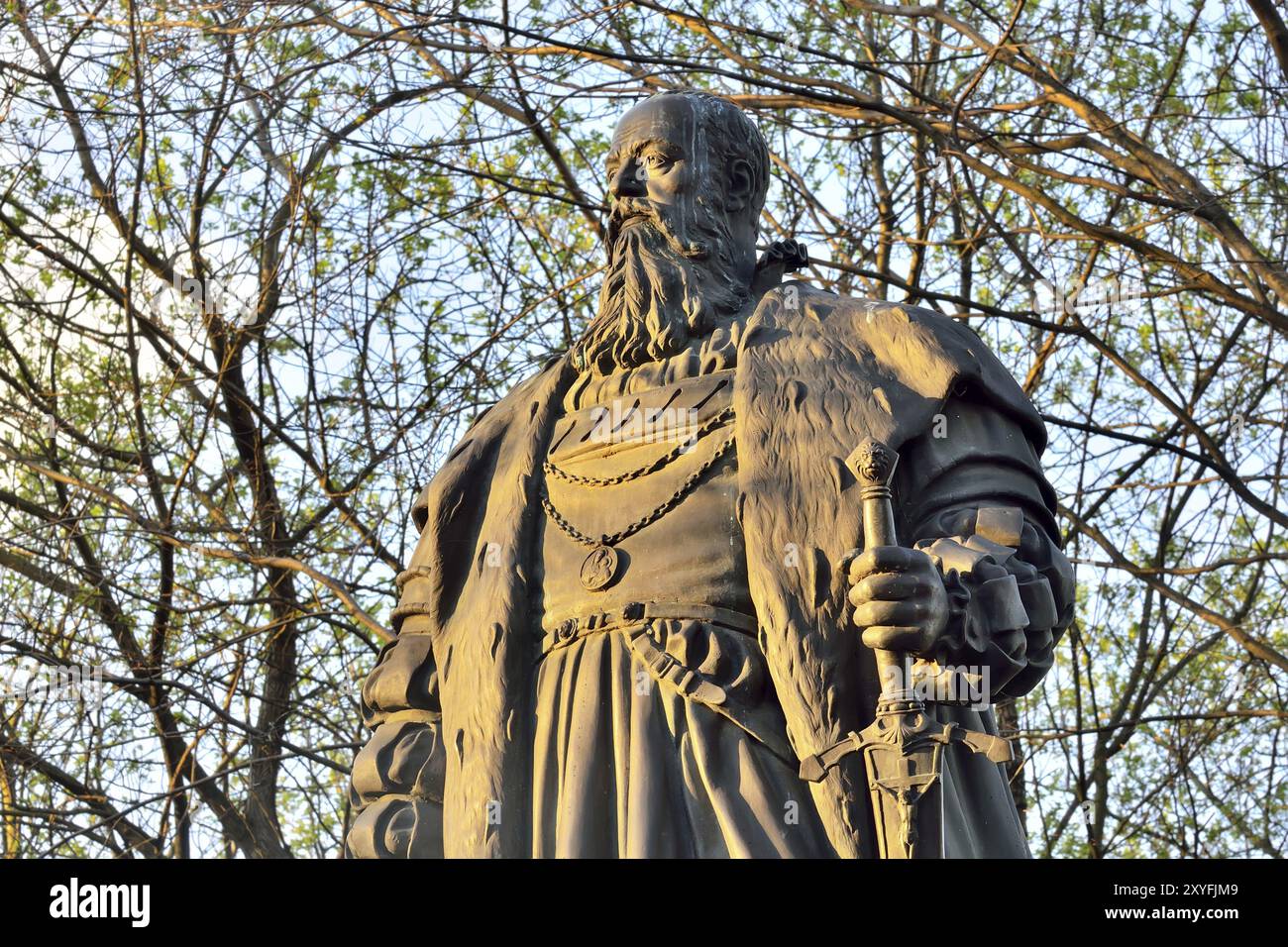 Monument to the Duke of Prussia Albrecht, founder of the Koenigsberg ...