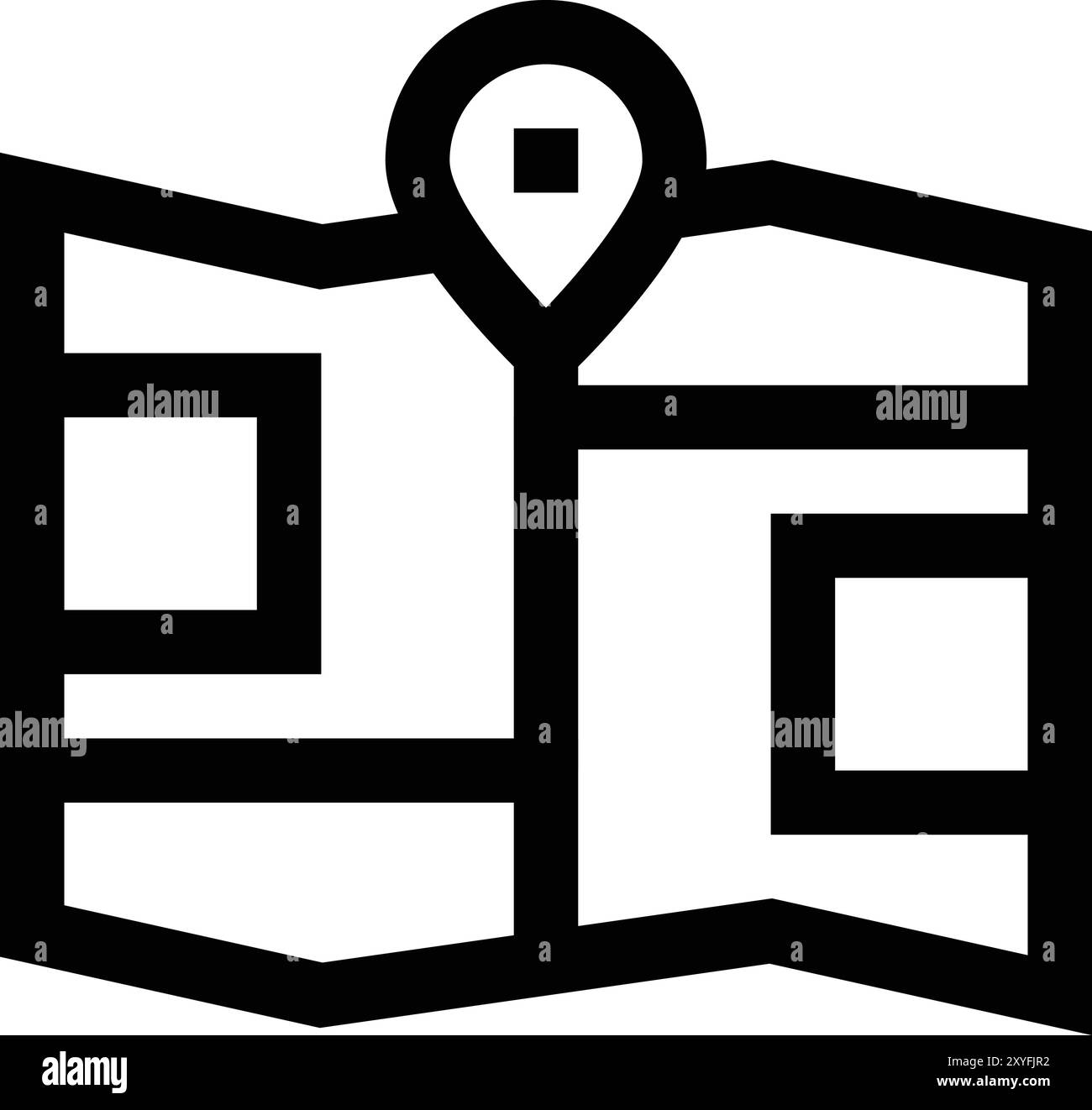 Folded map hi-res stock photography and images - Alamy