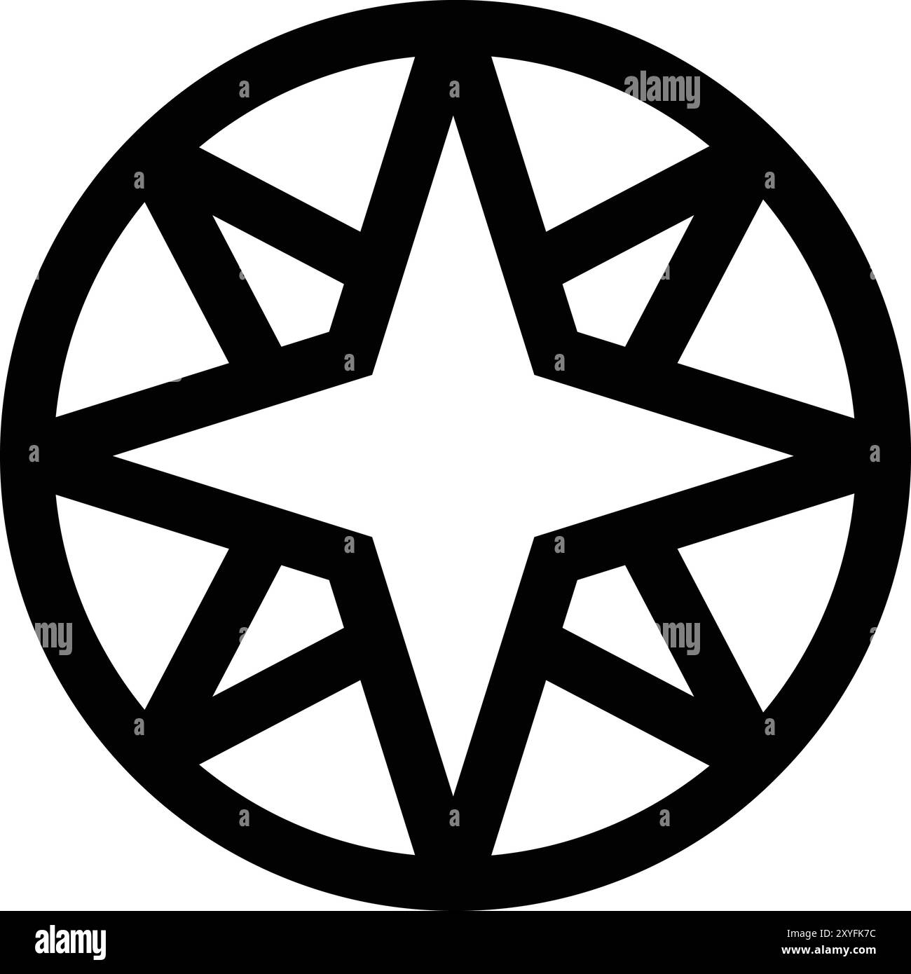 Compass Rose Vector Icon Design Illustration Stock Vector Image & Art ...