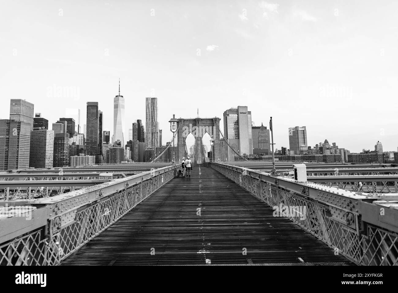 brooklyn landmark. Pedestrian walkway. urban bridge architecture ...