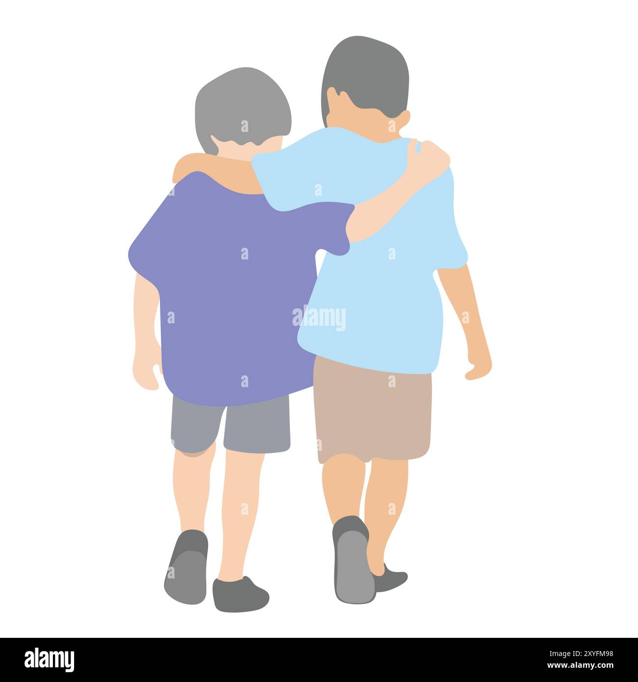 Back Of A Drawing Of The Boys Back