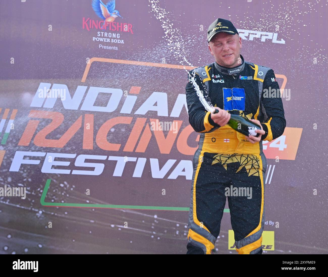Chennai, INDIA. 24th Aug, 2024. Jon Lancaster of Chennai Turbo Riders ...