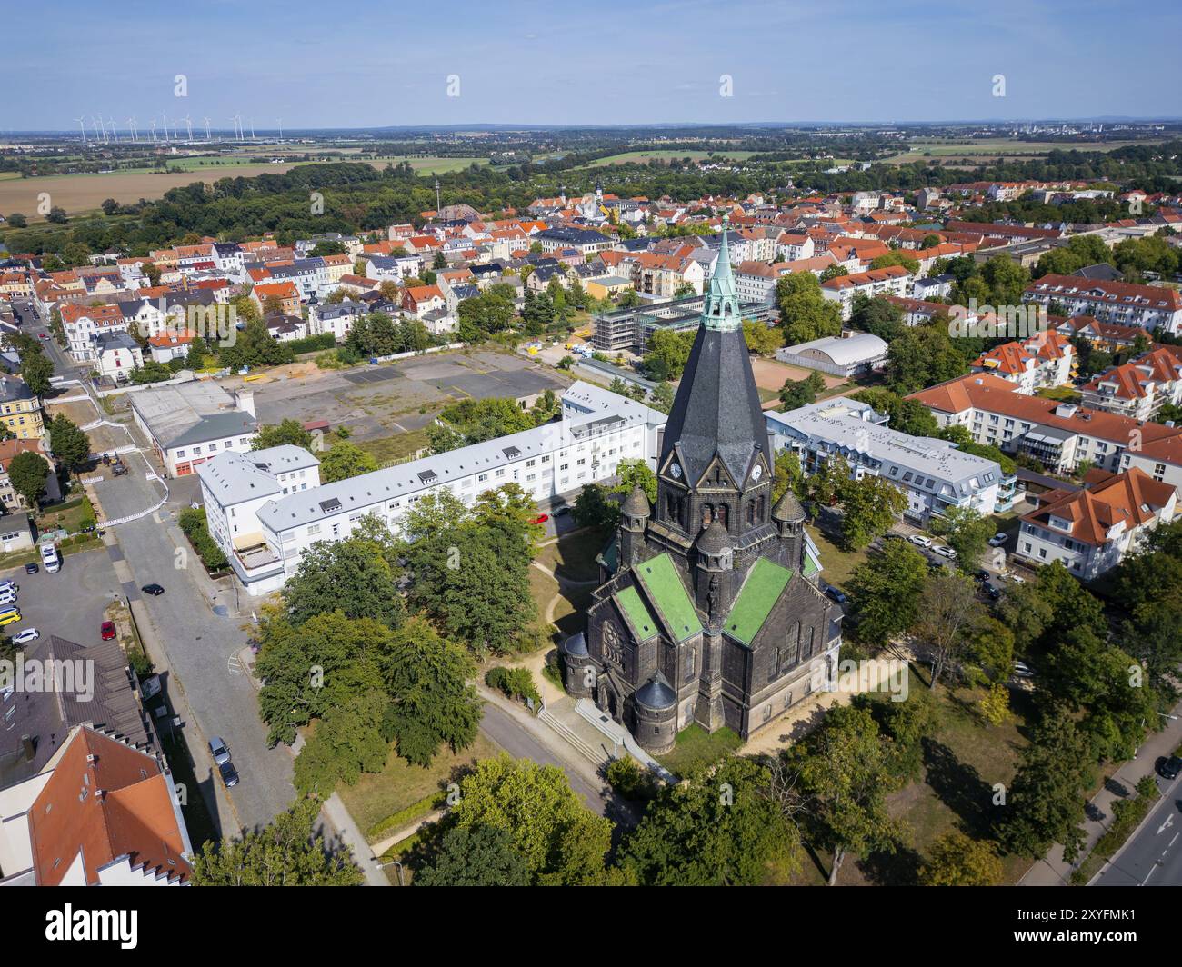 The Trinitatis Church is a neo-Romanesque sacred building in Riesa ...