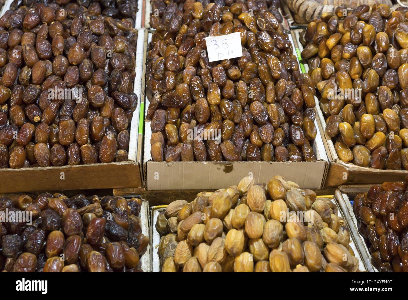 Stall selling dried fruit dates hi-res stock photography and images - Alamy