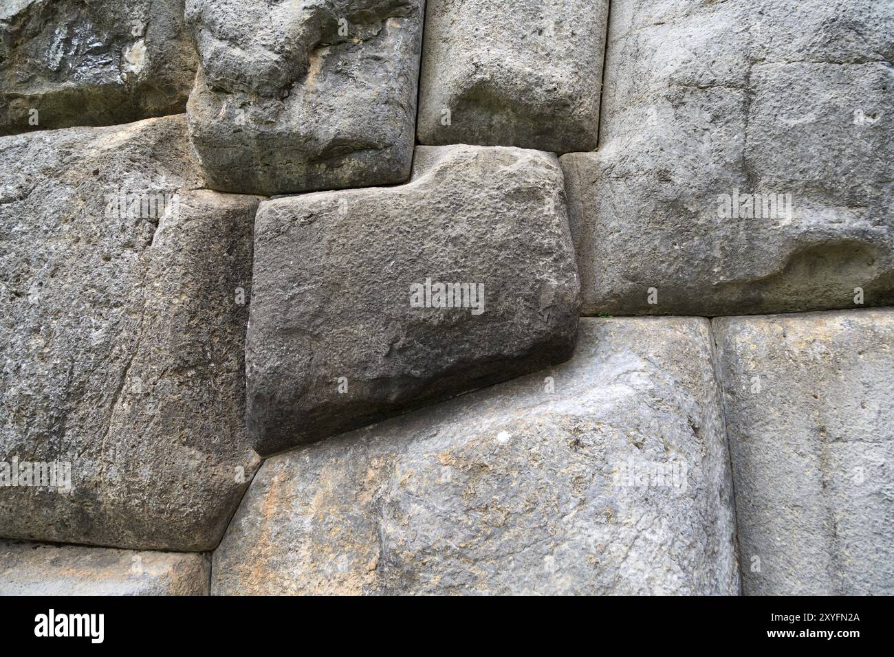 Seamless Inca wall in the Inca fortress Sacsayhuaman in Cusco Peru ...