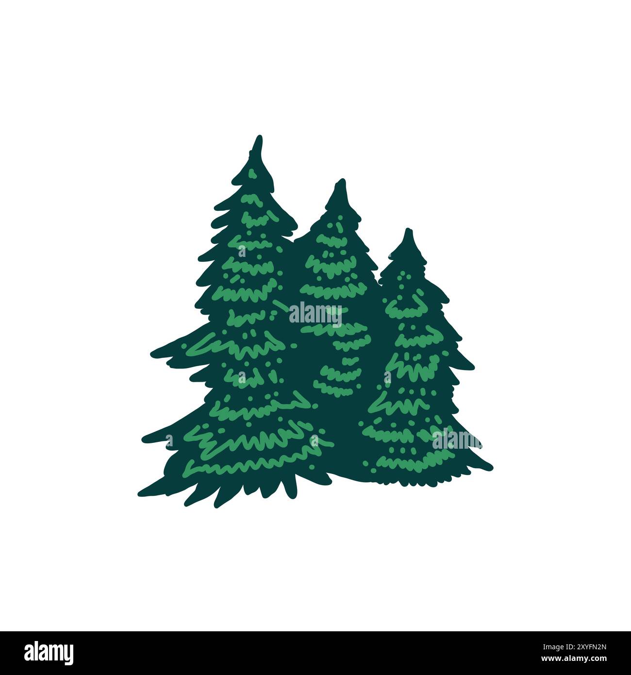 Lake and pine trees Cut Out Stock Images & Pictures - Alamy