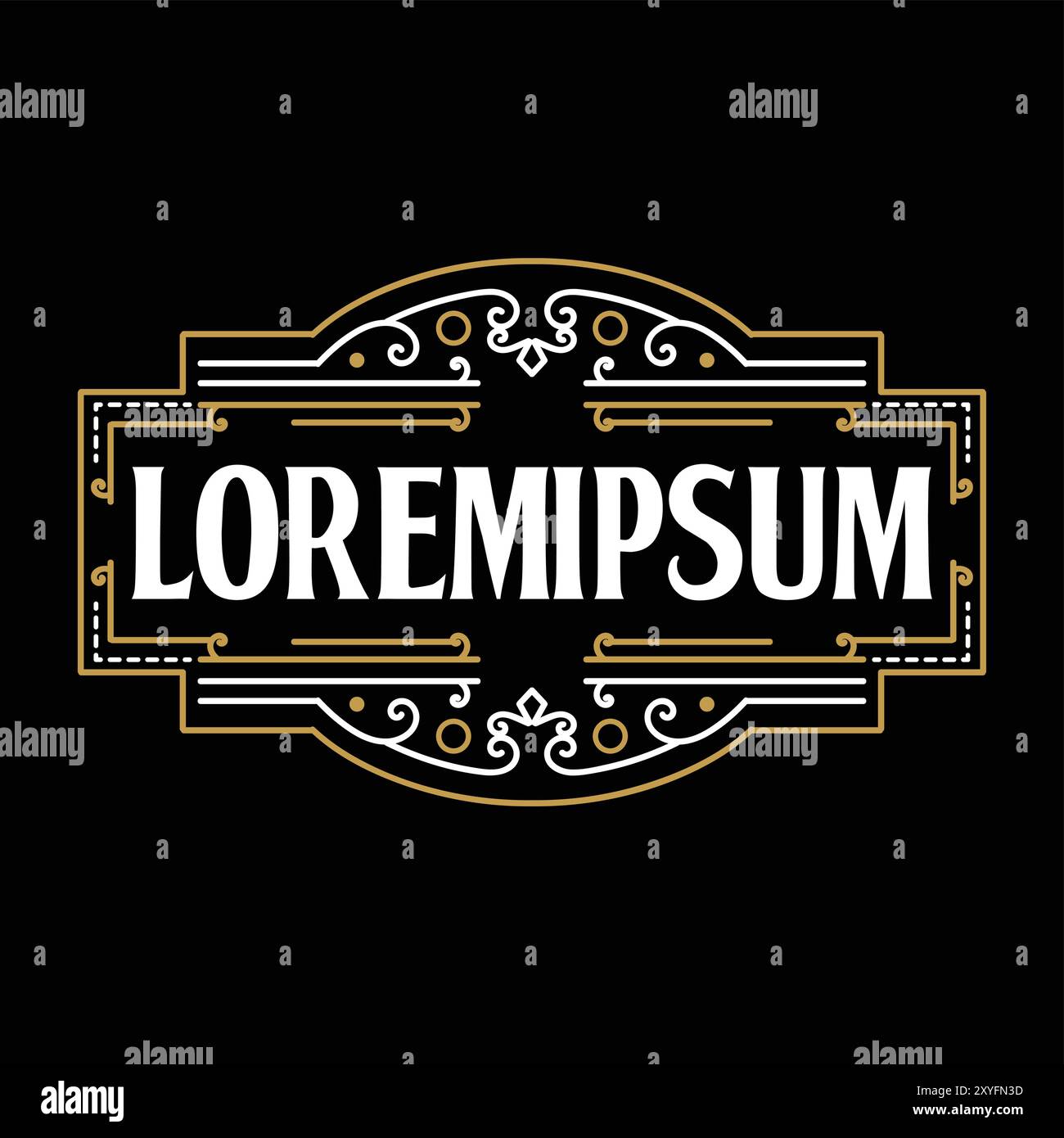 Antique Old Classic Vintage Retro Badge Emblem Label Design Vector ...