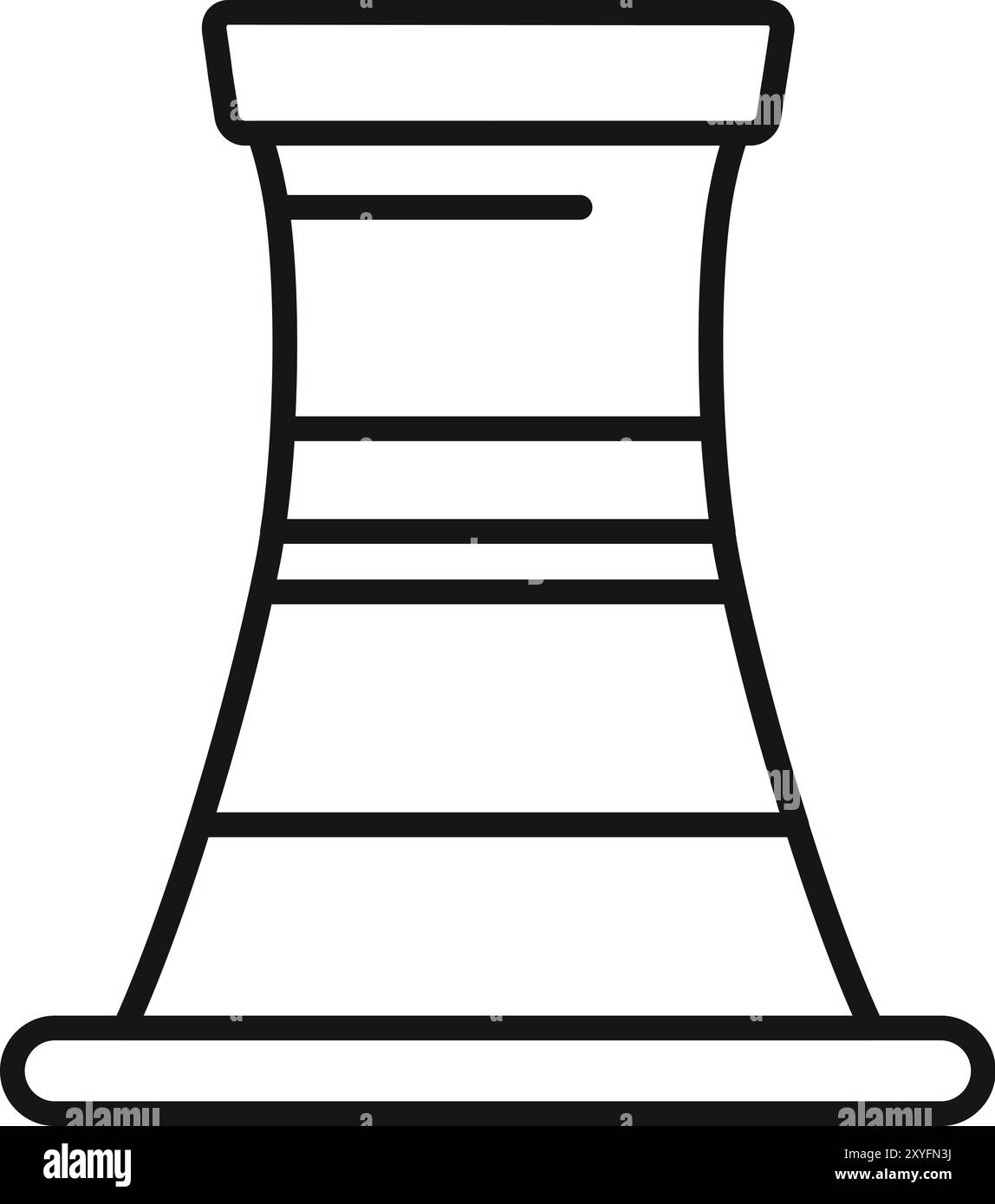 Simple vector icon of a cooling tower generating clean energy for the industry Stock Vector ...