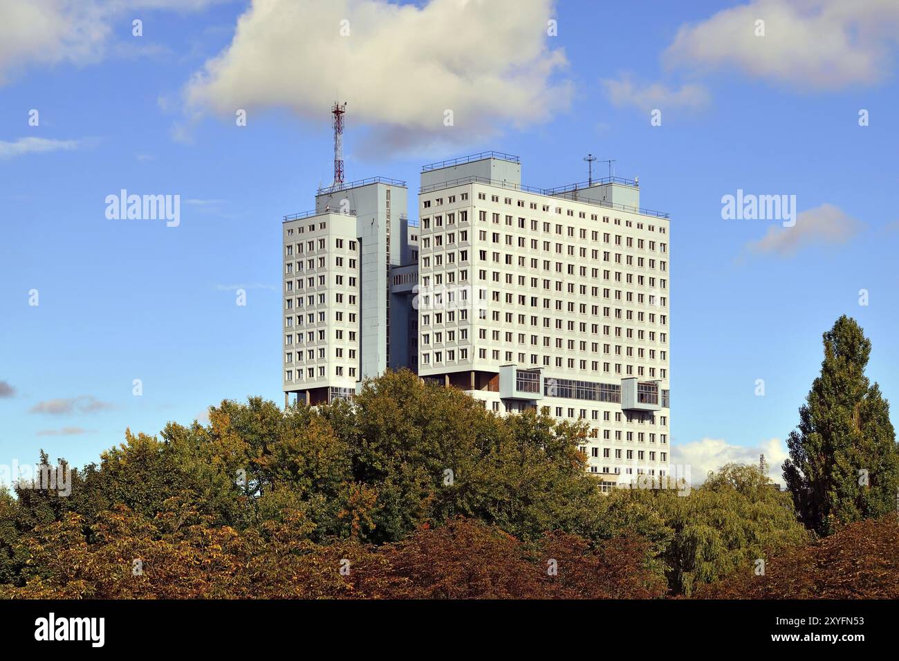 House of Soviets on the site of the former Royal castle is famous ...
