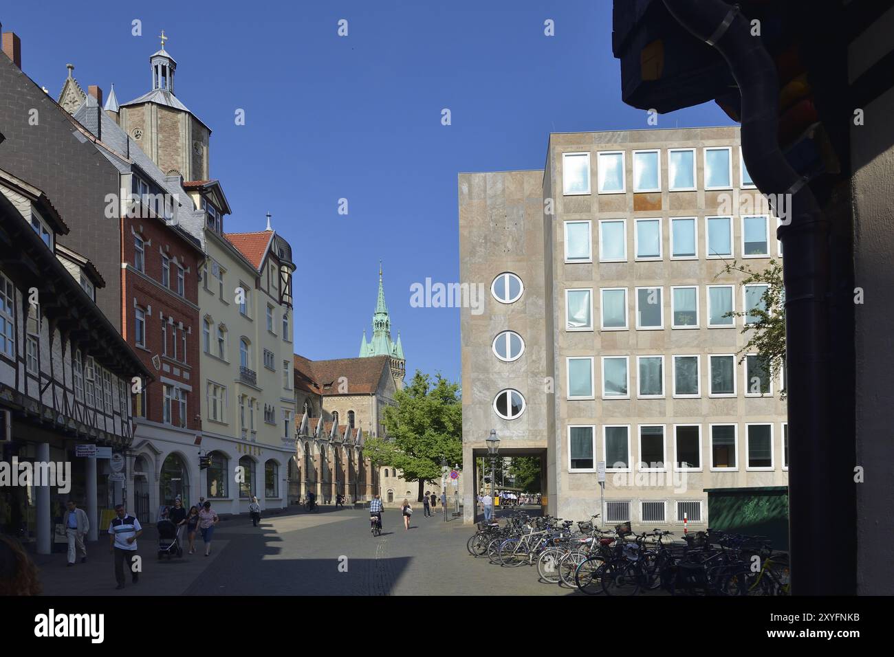 Brunswick Old Town with Cathedral Stock Photo - Alamy