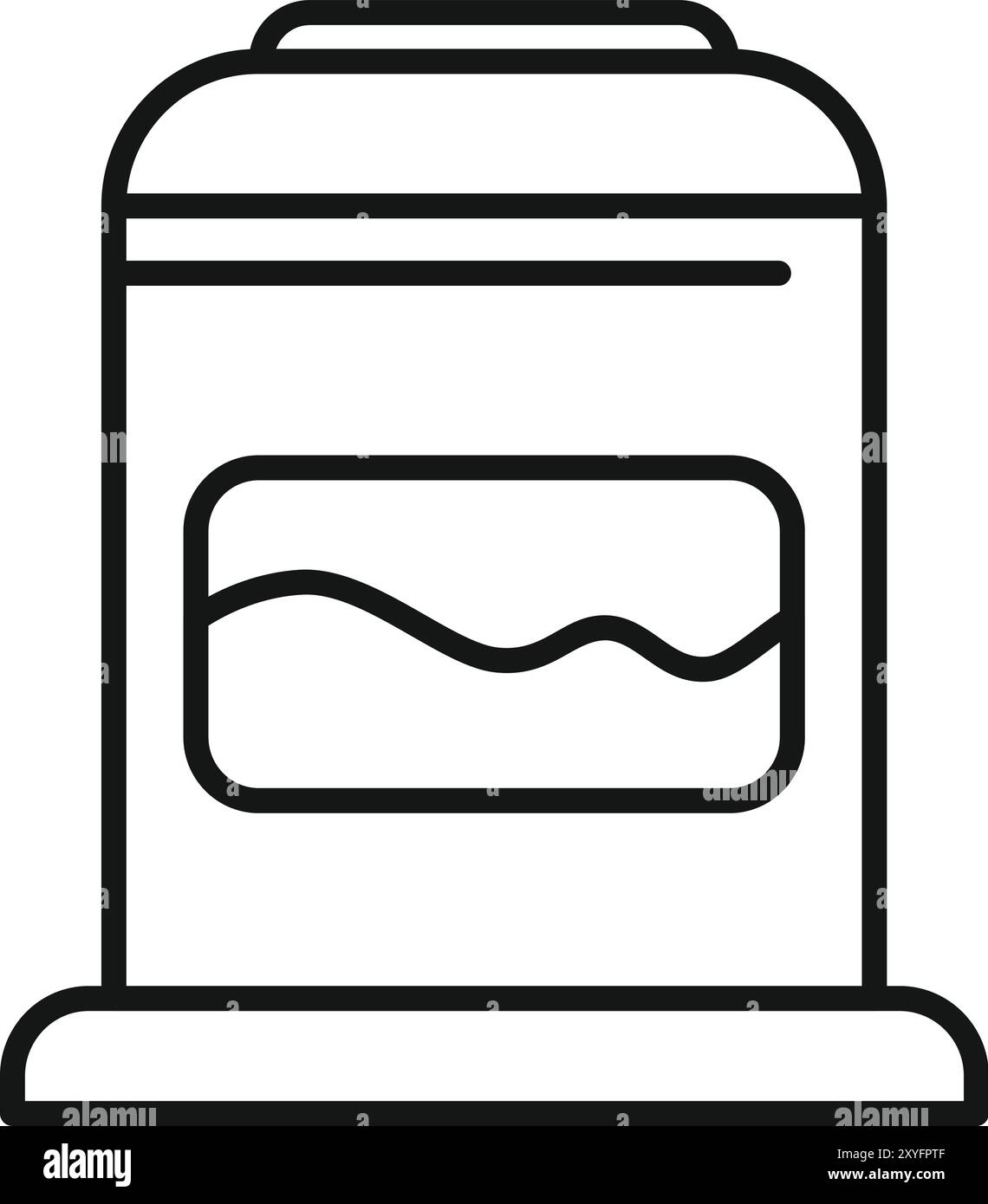 Protein powder container icon outline vector. Sport nutrition container ...