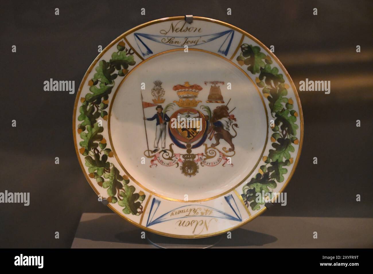 Porcelain Plate belonging to Nelson about 1802 - on display at The ...