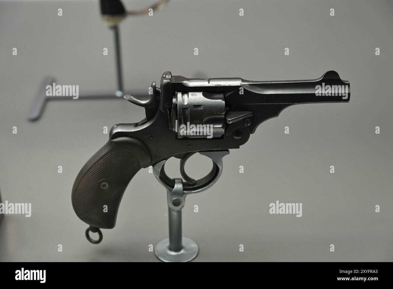 Webley revolver 1914-18 on display at The National Maritime Museum in ...