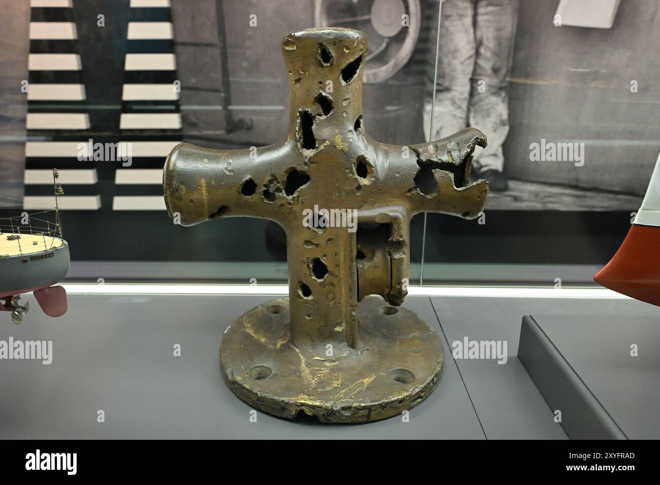 Ship’s bollard from HMS Agamemnon, battleship about 1915 Turkish shore ...