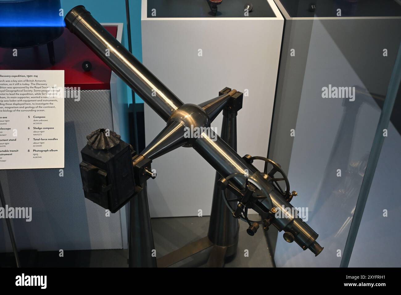 Portable transit instrument - 1901 on display at The National Maritime ...