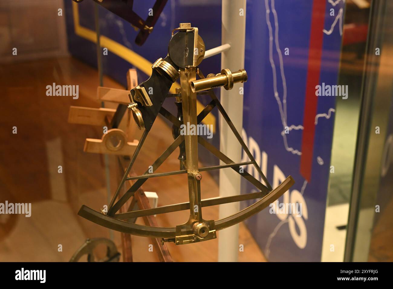 Sextant by Gilbert & Wright, 1791 on display at The National Maritime ...