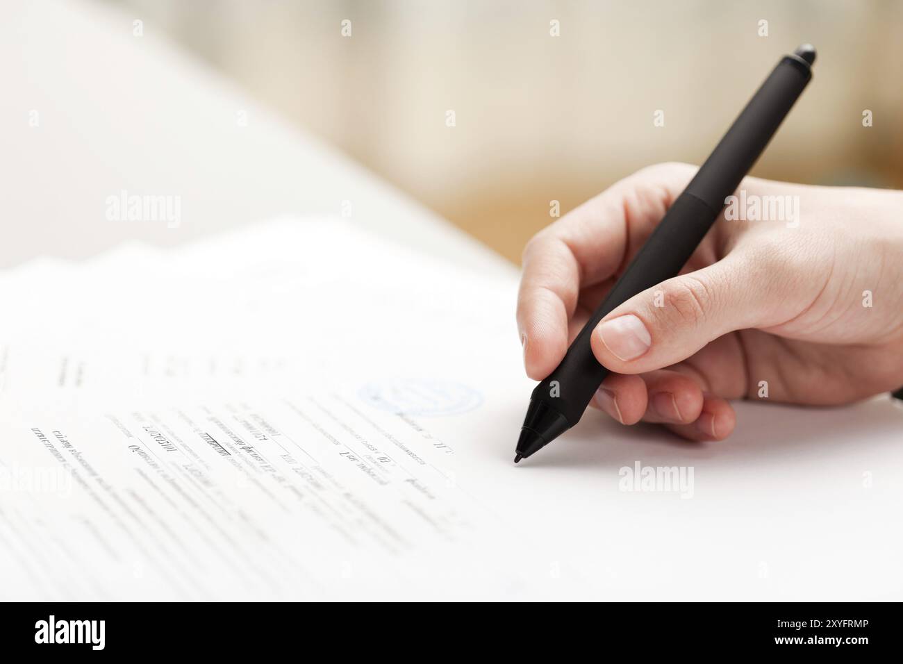 Mens hands document hi-res stock photography and images - Alamy