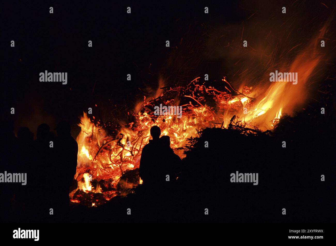 Witches' bonfire, Walpurgis Night bonfire 97 Stock Photo - Alamy