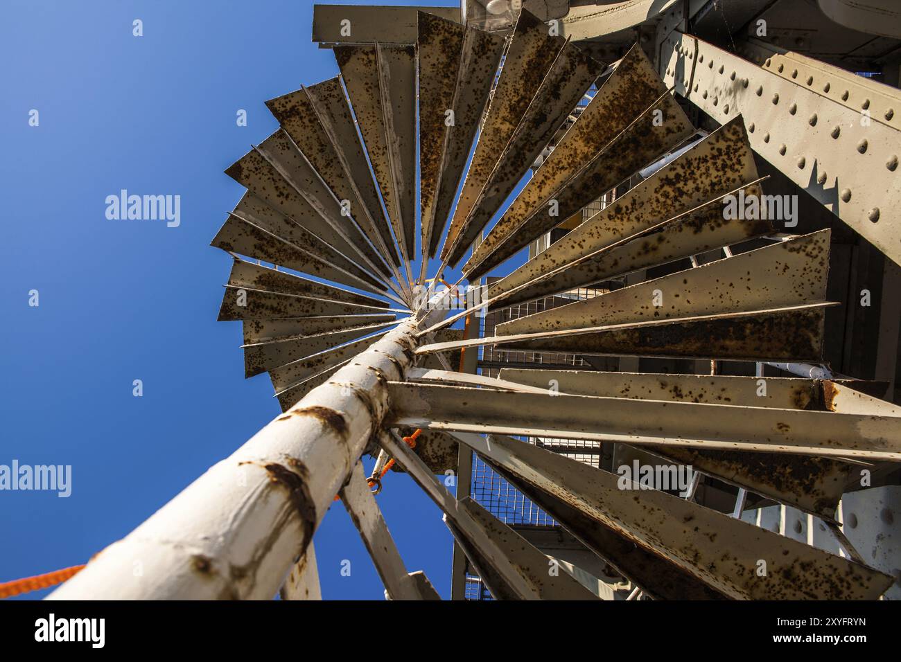Spiral staircase seen from below Stock Photo - Alamy