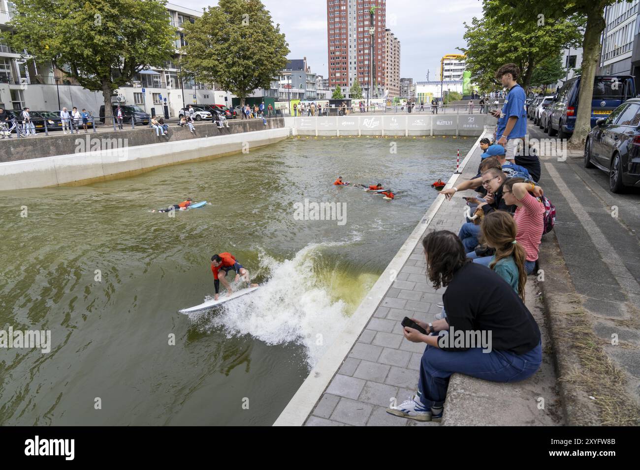 Surfing facility in the city centre of Rotterdam, Rif010, supposedly ...