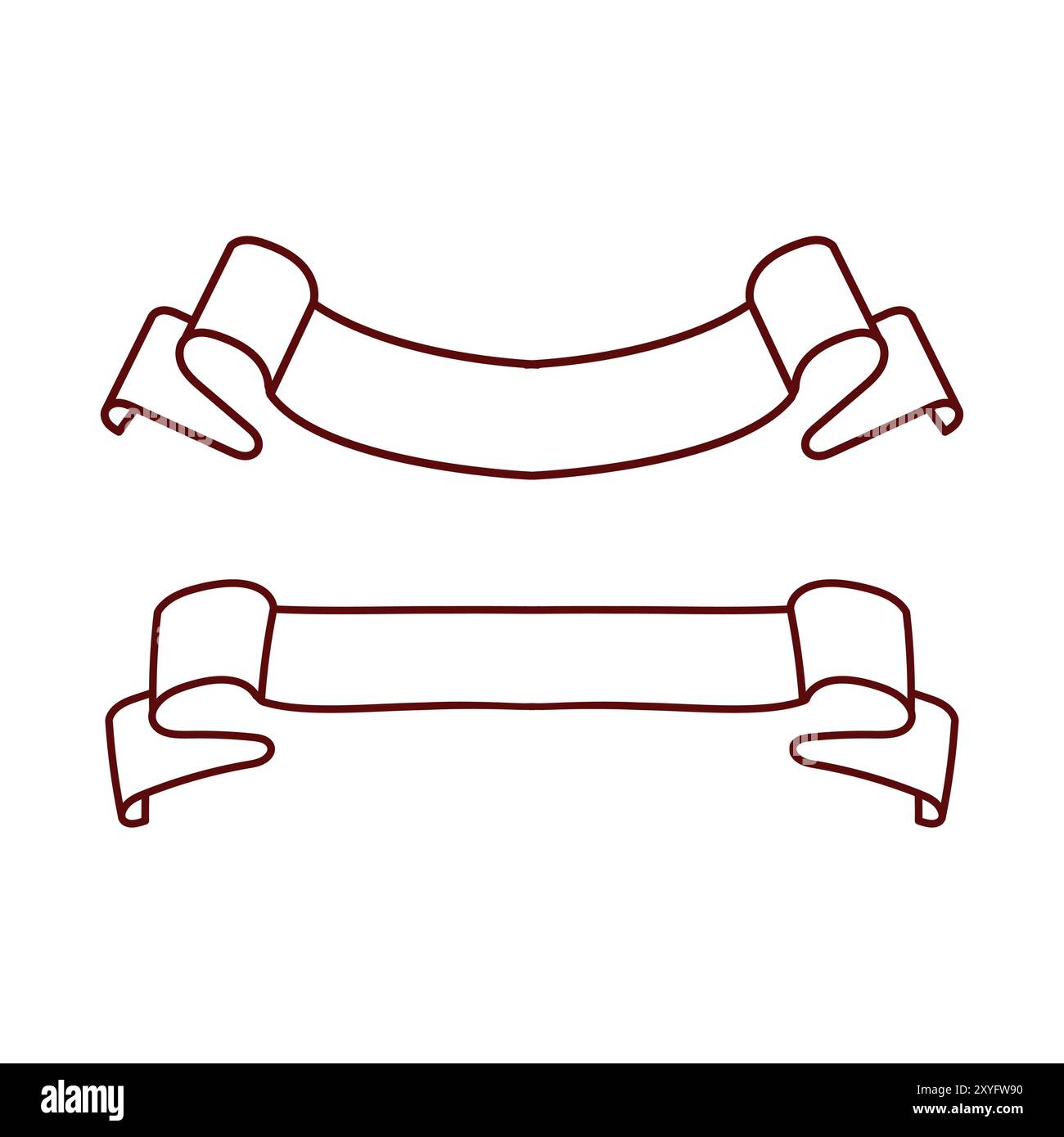 Vintage Retro Old Classic Ribbon Ornament Vector Illustration Stock ...