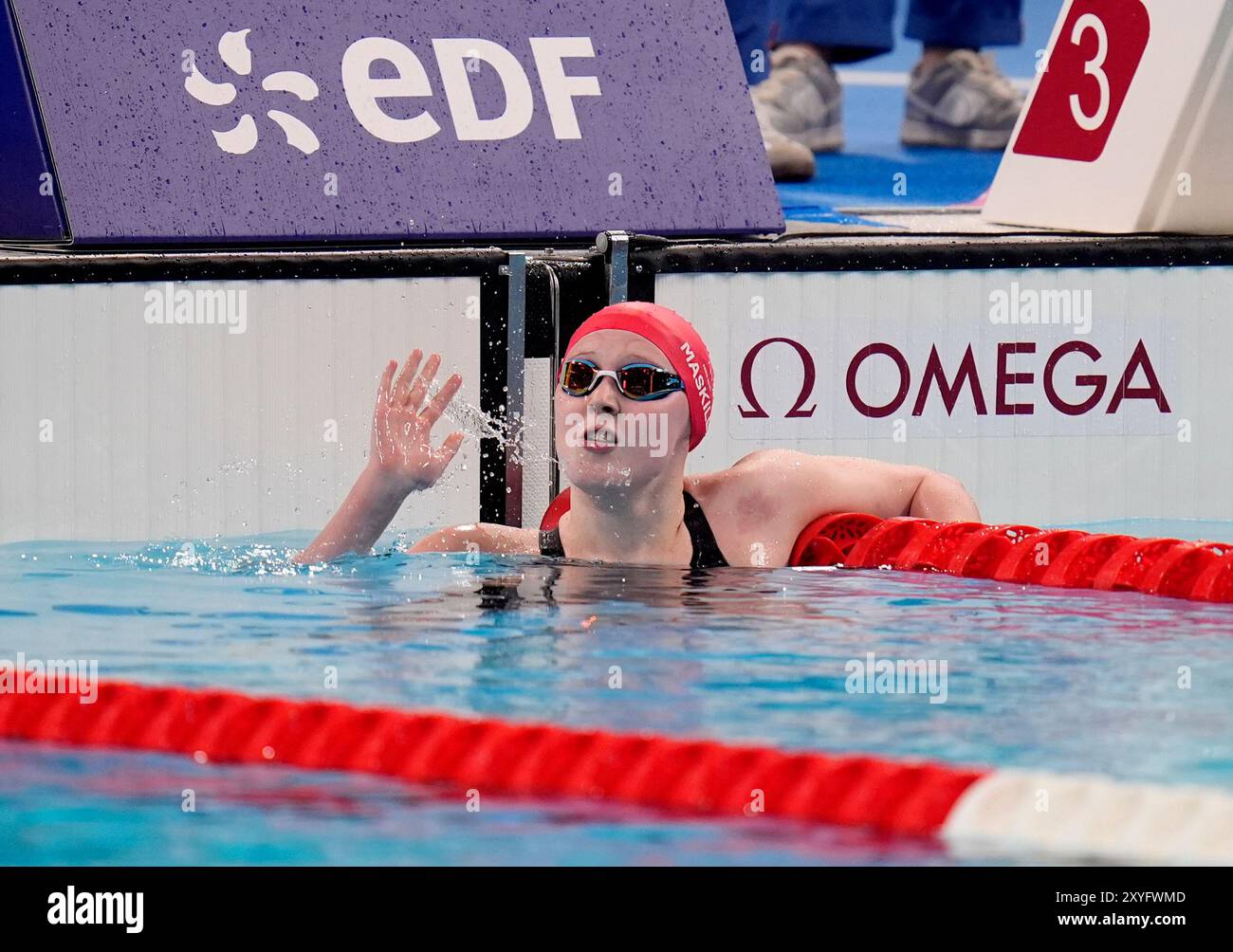 Great Britain's Poppy Maskill after winning the Women's 100m Butterfly ...