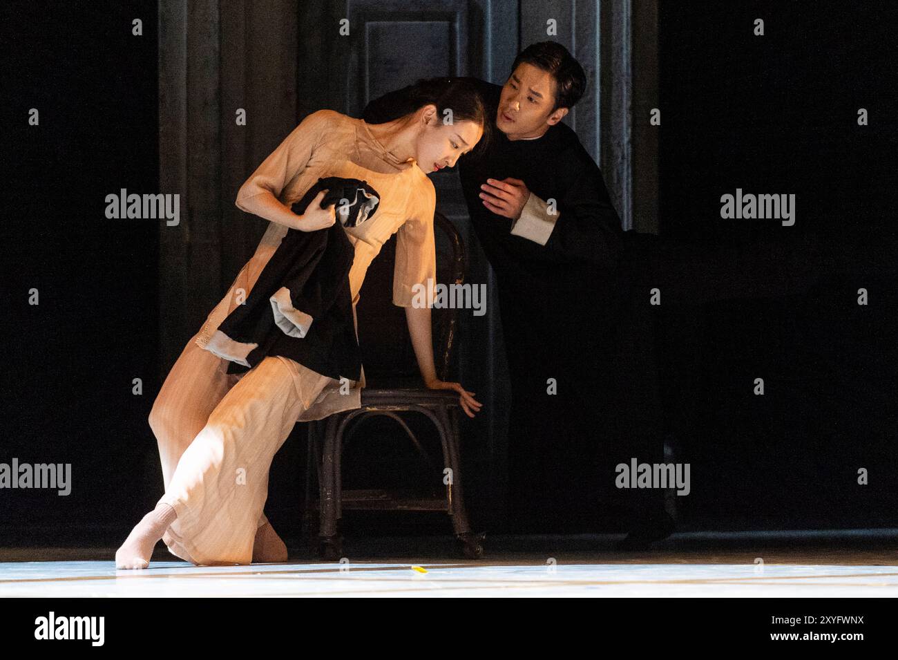 London, UK. 29 August 2024. (R) Chang Hongji as Yip Man and Xu Tianhui ...
