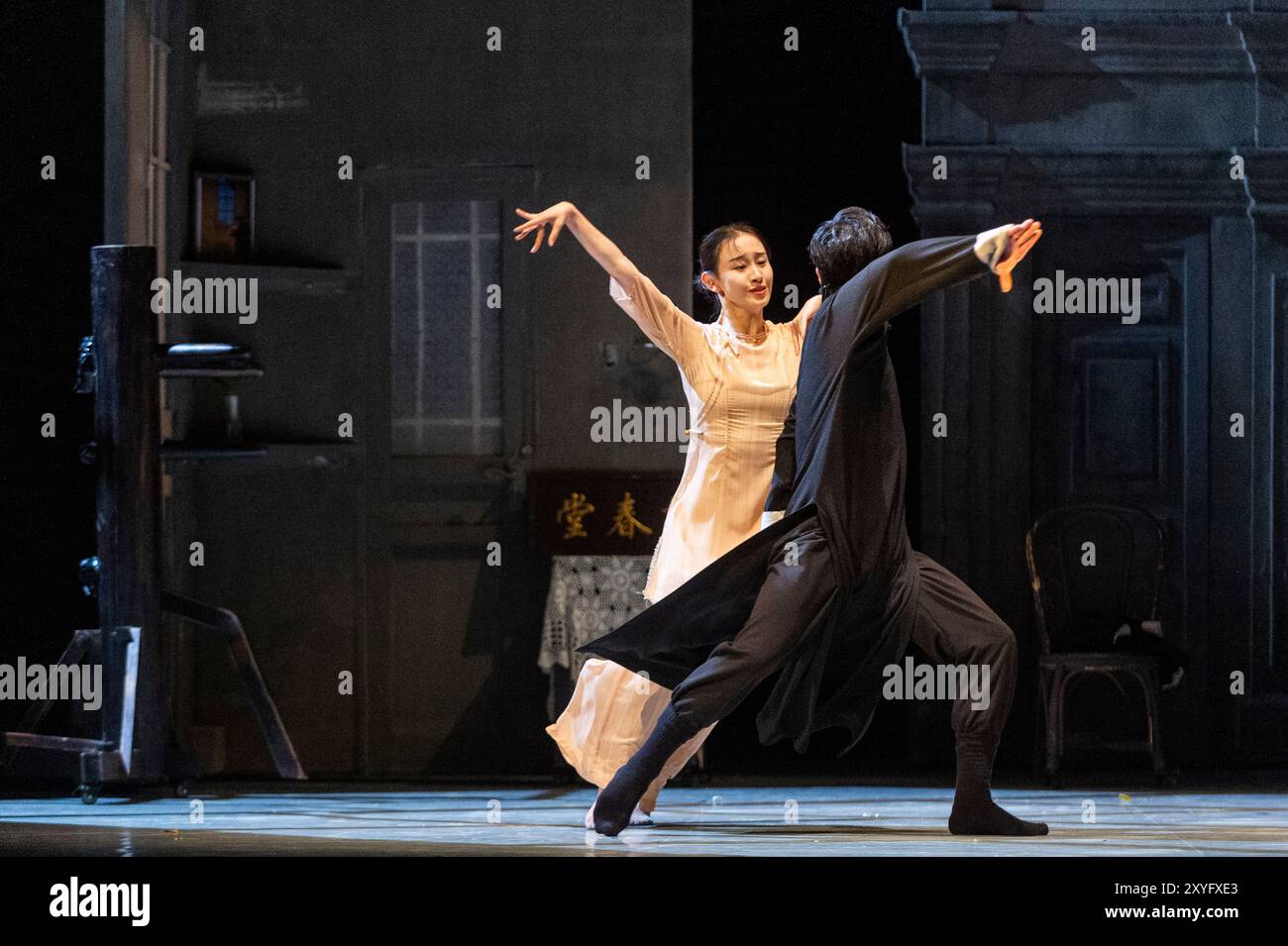 London, UK. 29 August 2024. (R) Chang Hongji as Yip Man and Xu Tianhui ...