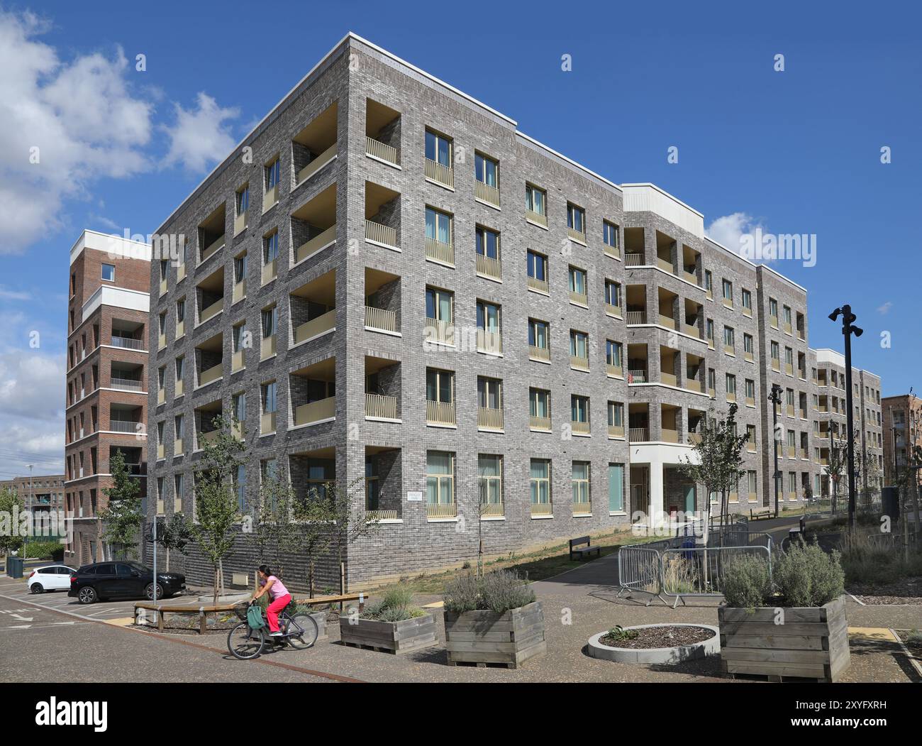 New apartment block at the Barking Riverside development in East London ...