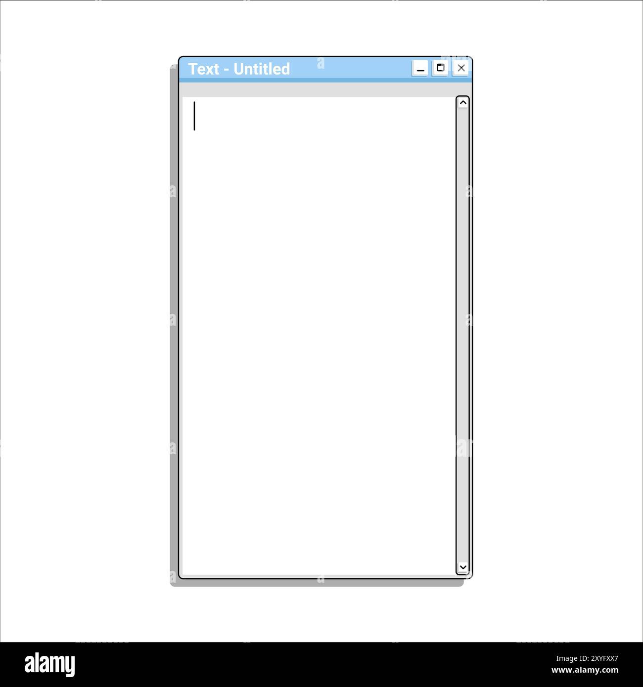 Old notes application for computer in blue color Stock Vector Image ...