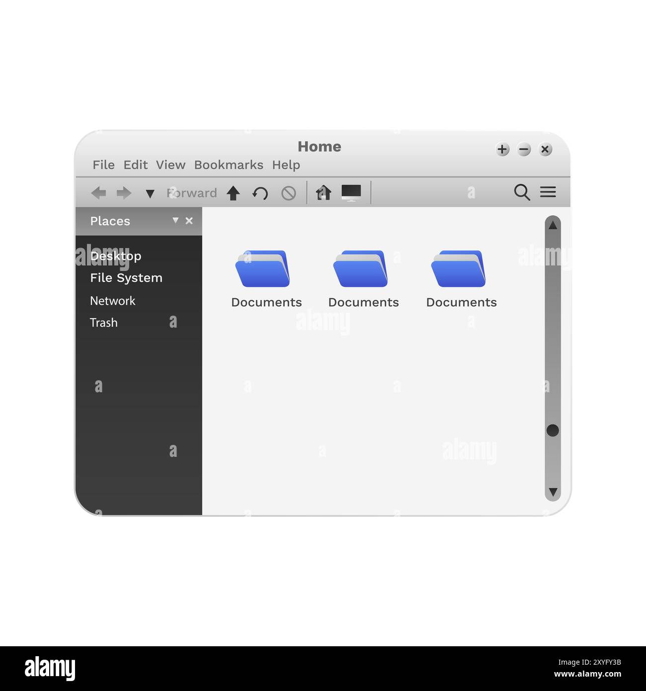 Pc files and folders screen hi-res stock photography and images - Alamy