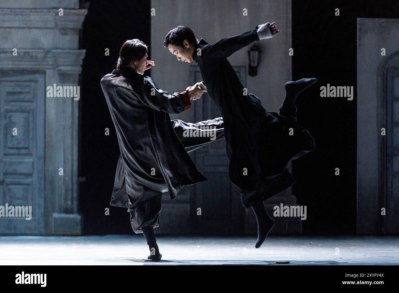 London, UK. 29 August 2024. (R) Chang Hongji as Yip Man fights Zhang ...