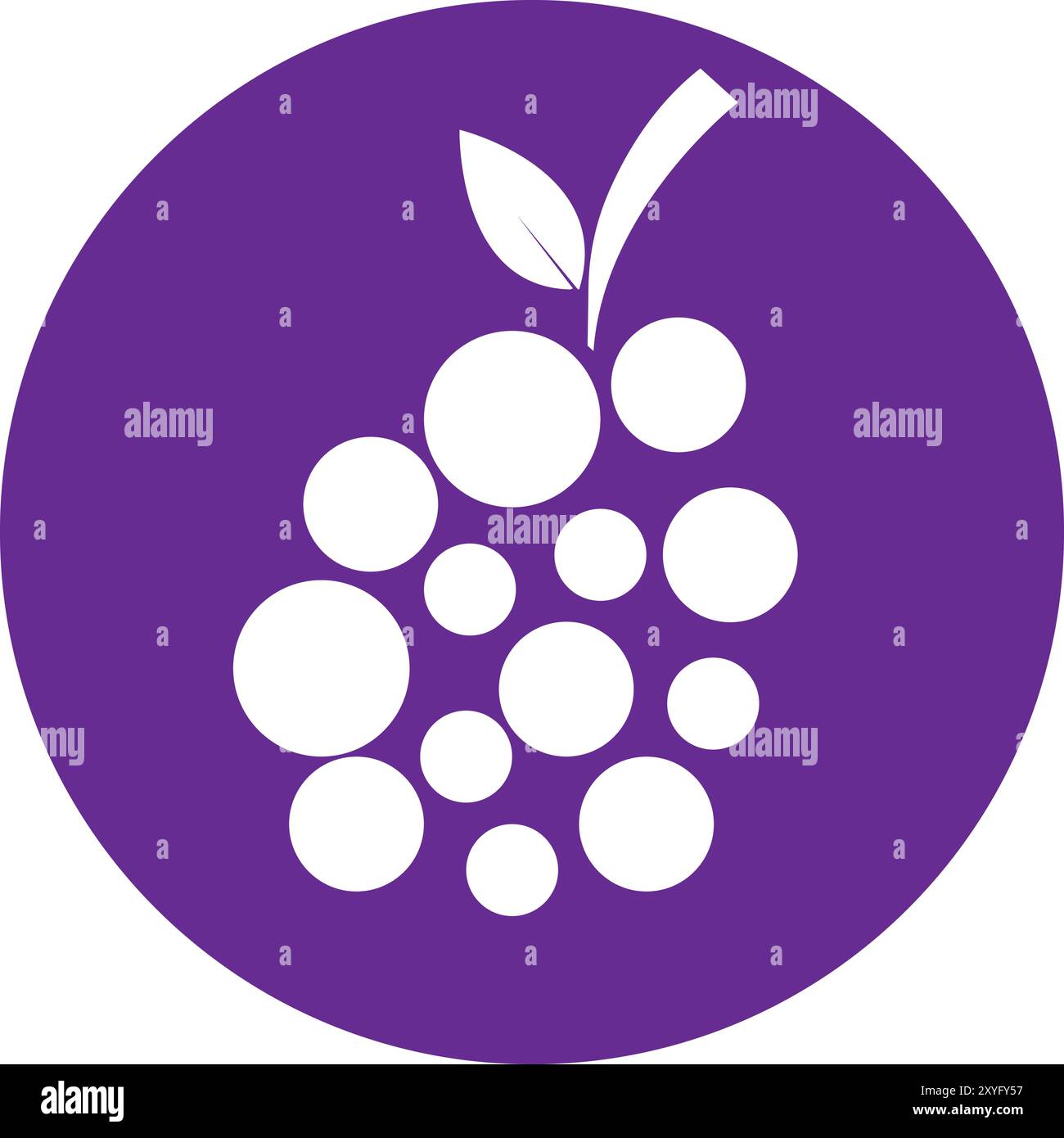 grape fruit icon vector illustration symbol design Stock Vector Image ...