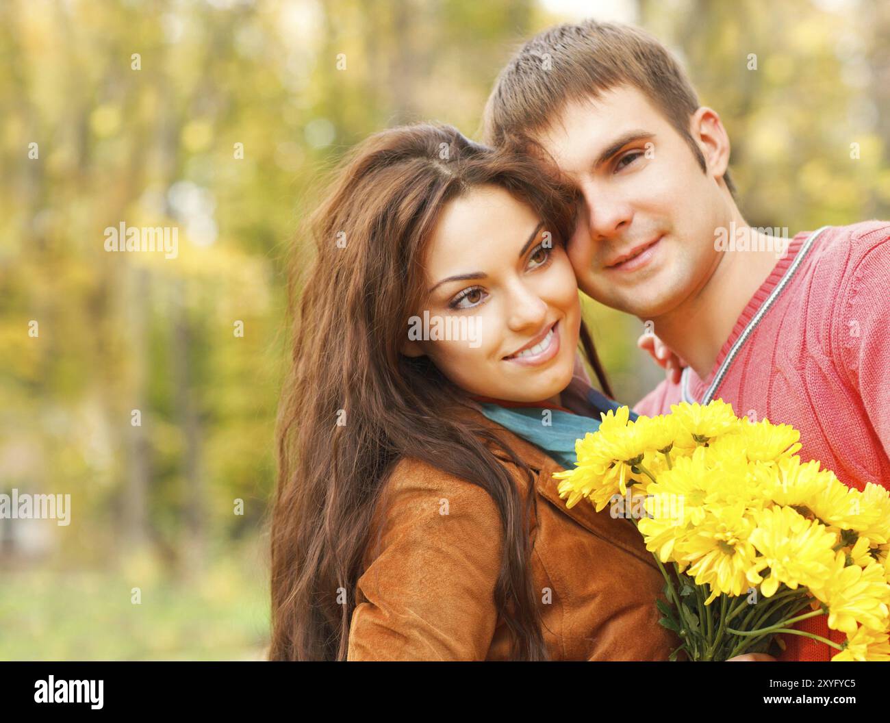 Portrait happy young couple throwing hi-res stock photography and ...