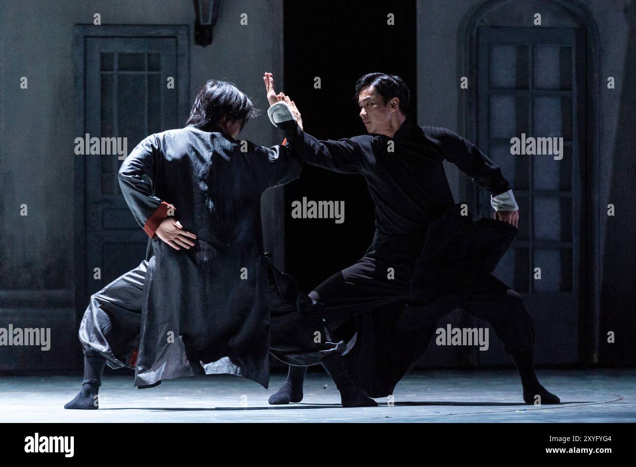 London, UK. 29 August 2024. (R) Chang Hongji as Yip Man fights Zhang ...