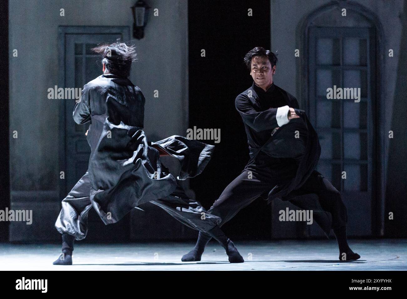 London, UK. 29 August 2024. (R) Chang Hongji as Yip Man fights Zhang ...