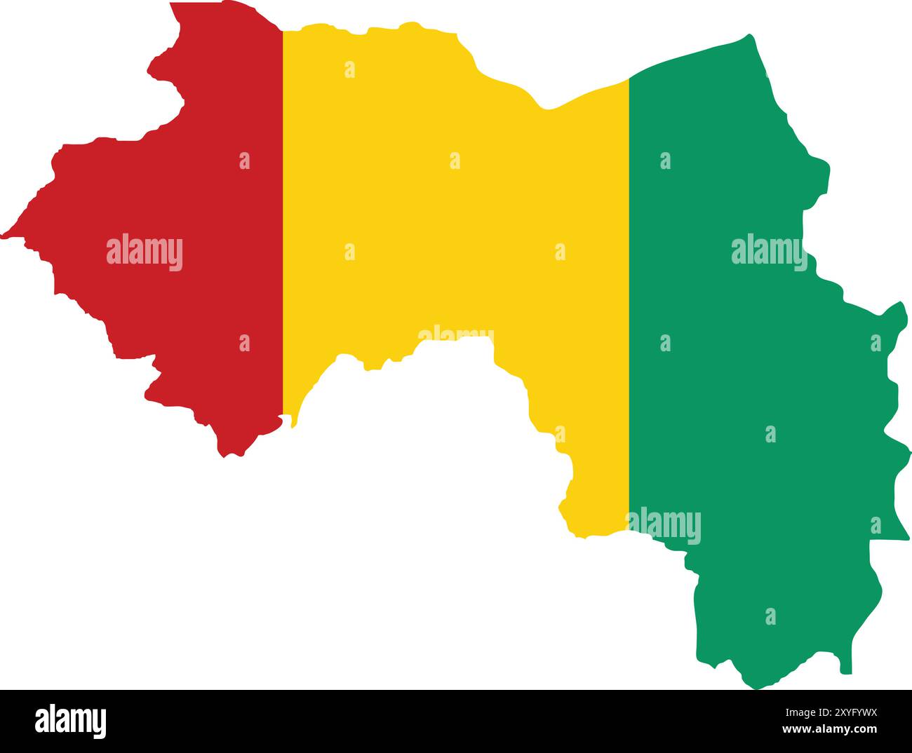 Guinea Flag in Map, Guinea Map with Flag, Country Map, Guinea Map with Flag, Nation Flag Guinea ...