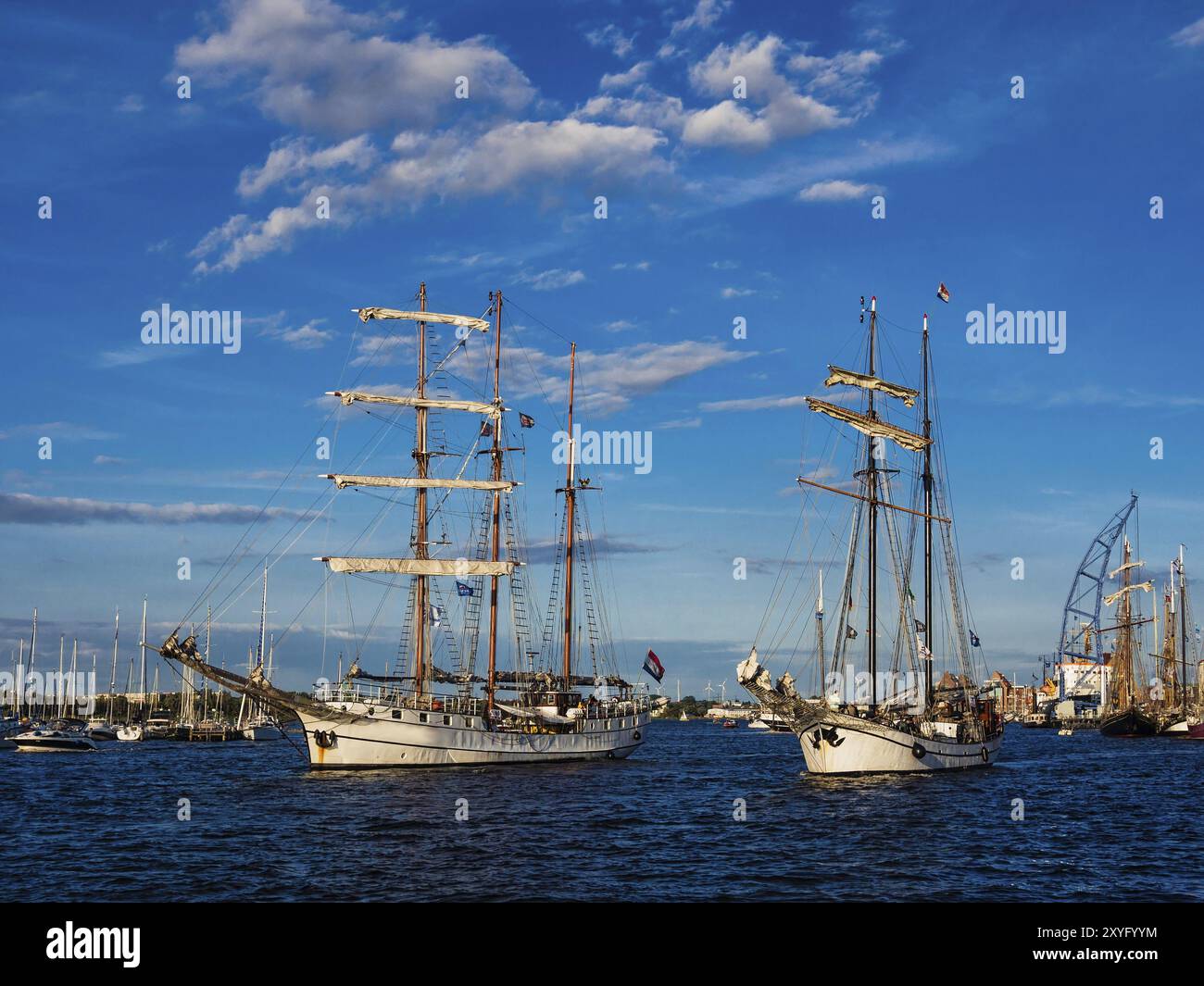 Sailing ships at the Hanse Sail 2012 in Rostock Stock Photo - Alamy