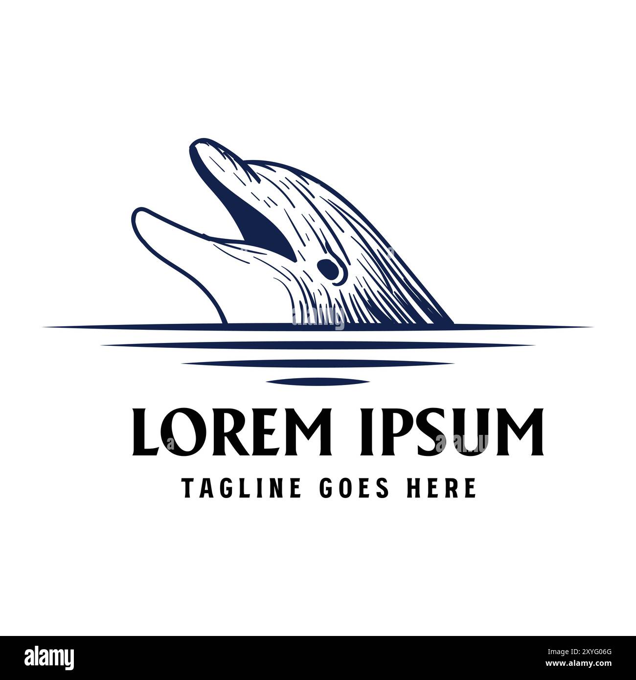 Dolphin open mouth underwater Stock Vector Images - Alamy