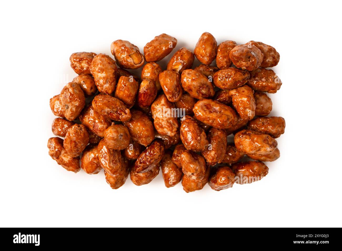 Tasty sweet roasted peanuts isolated on a white background Stock Photo ...