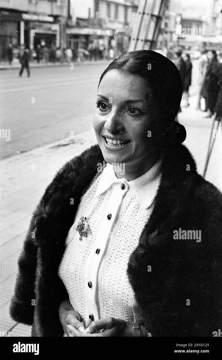 Spanish actress and singer Nati Mistral (neé Natividad Macho Álvarez) in Buenos Aires, Argentina ...