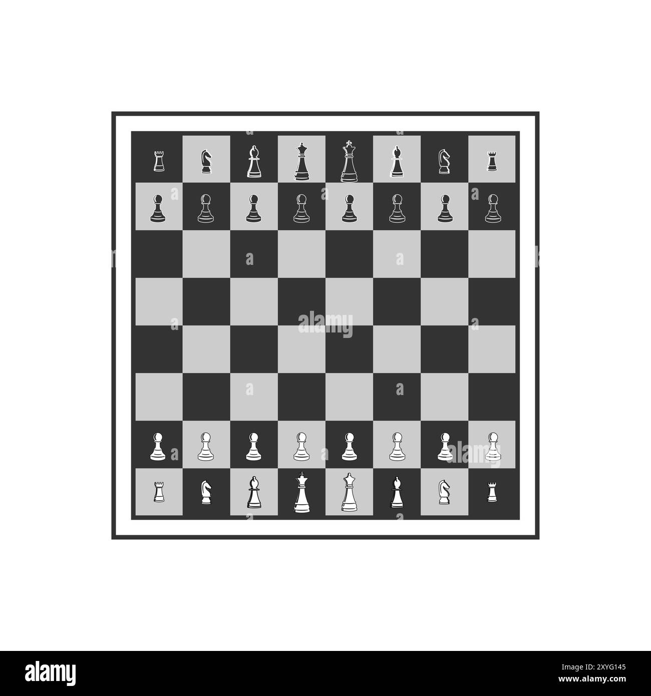 Vintage chess pieces Stock Vector Images - Alamy