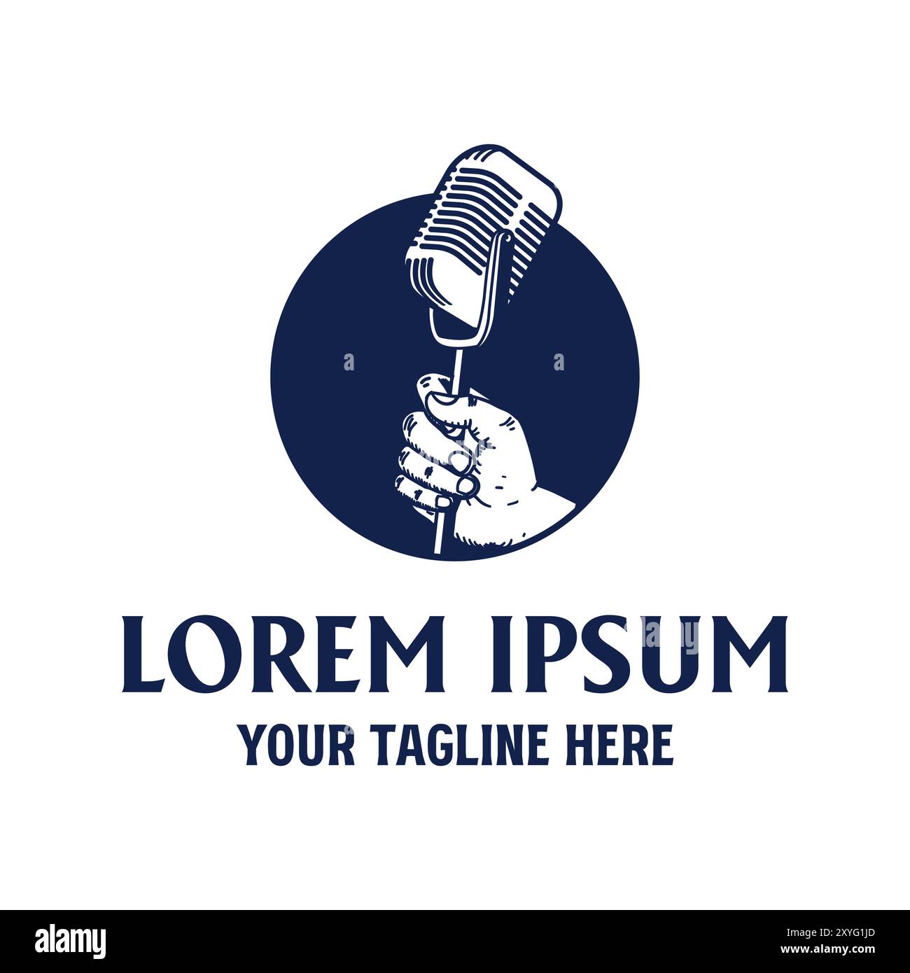 Mic hand Stock Vector Images - Alamy