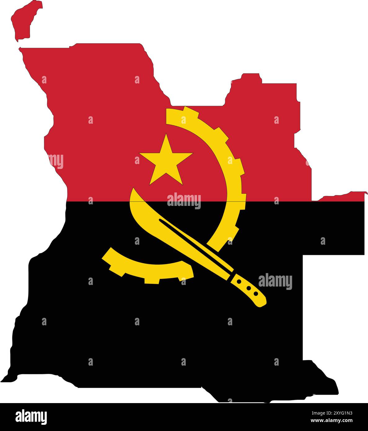 Angola Flag in Map, Angola Map with Flag, Country Map, Angola Map with Flag, Nation Flag Angola ...